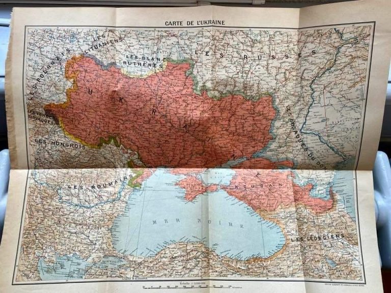 Map of Ukraine published in Bern in 1919 | Roman (was) in Ukraine